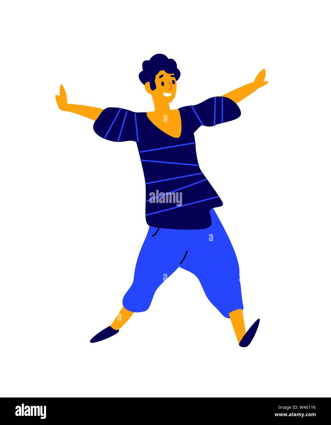 Male dancer studio Stock Vector Images - Alamy