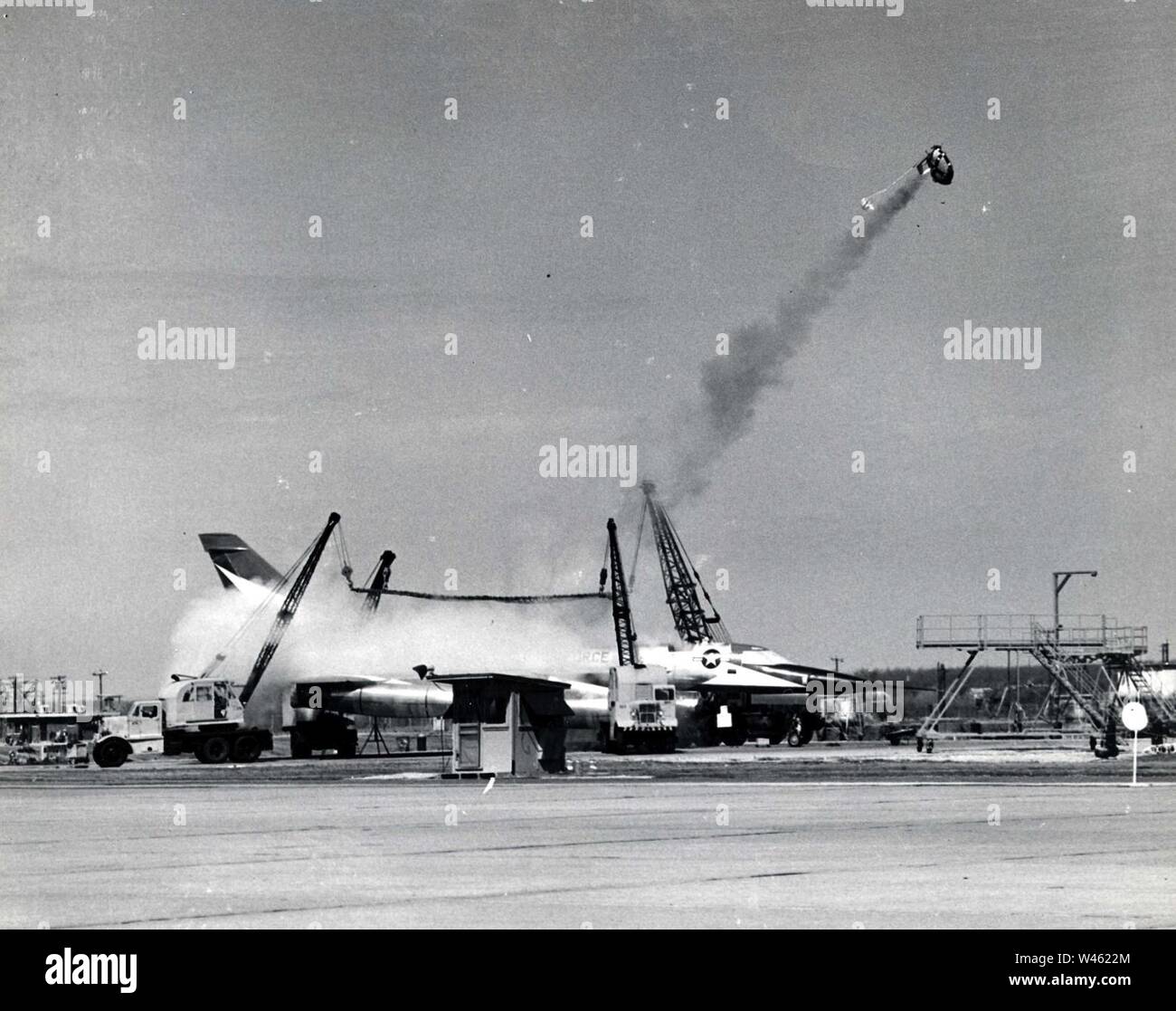 Convair B-58 capsule ejection static test from XB-58 55-0661 - 061101-F ...