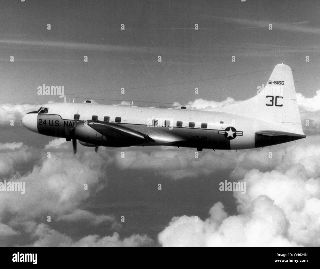 Convair T-29B VT-29 in flight Stock Photo - Alamy