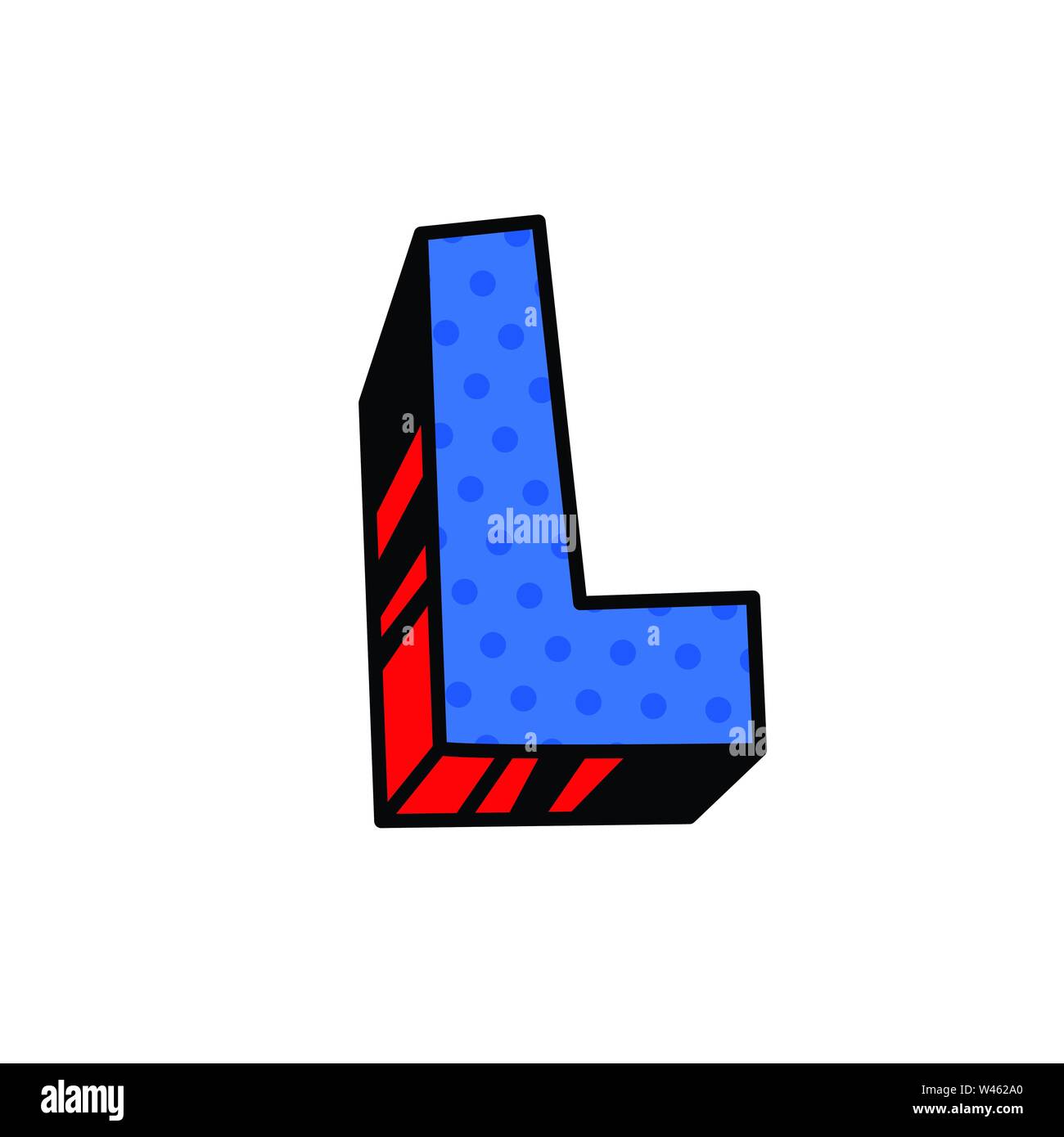Letter L Logo 3d