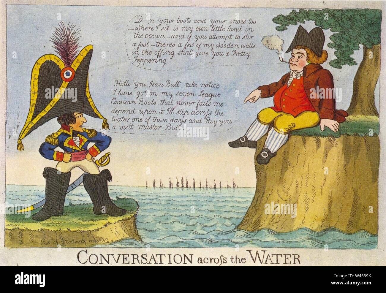 Conversation across the water Stock Photo - Alamy