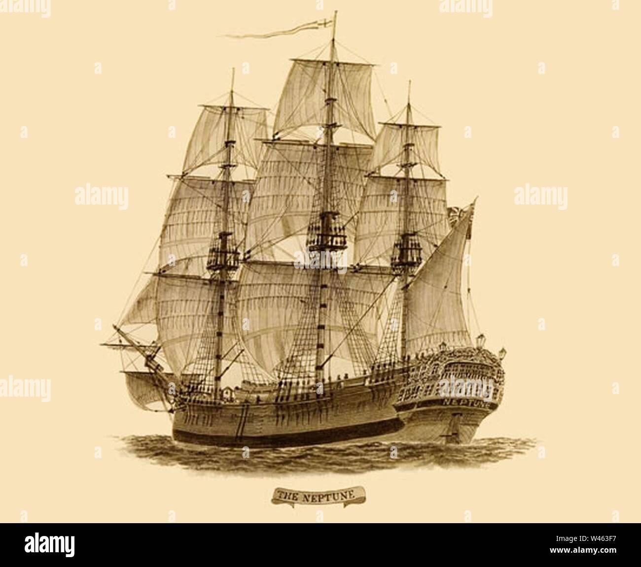 Convict ship Neptune00 Stock Photo - Alamy