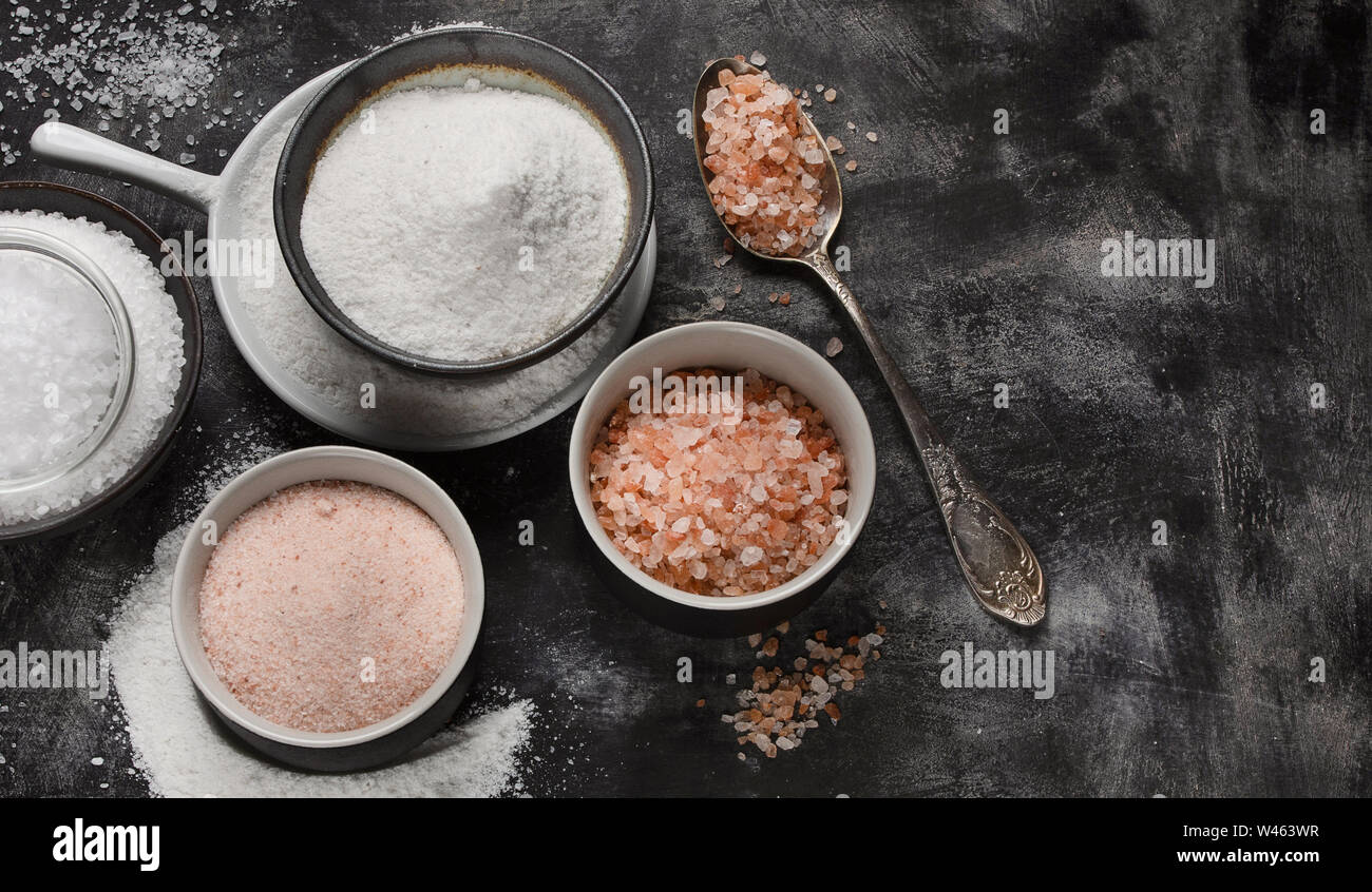 Different types of salt hi-res stock photography and images - Alamy