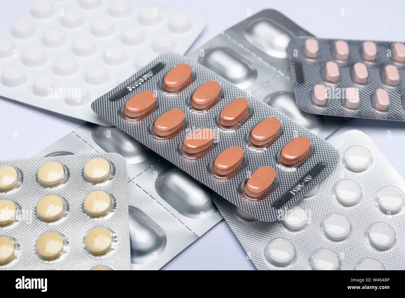 Various tablets in blister packaging, Germany Stock Photo - Alamy