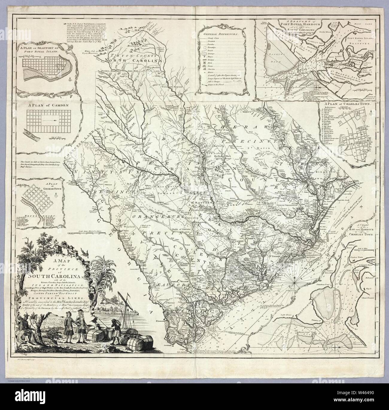 James cook map hi-res stock photography and images - Alamy