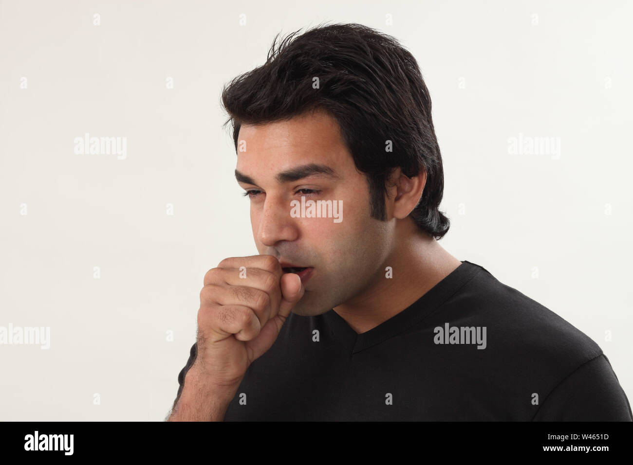 Indian man coughing hi-res stock photography and images - Alamy