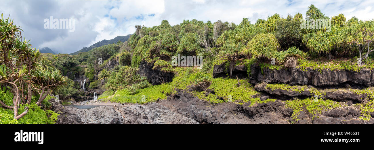 Maui hana seven sacred pools hi-res stock photography and images - Alamy