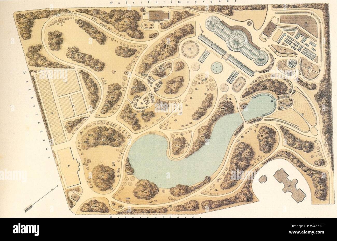 Vintage botanical garden plan hi-res stock photography and images - Alamy
