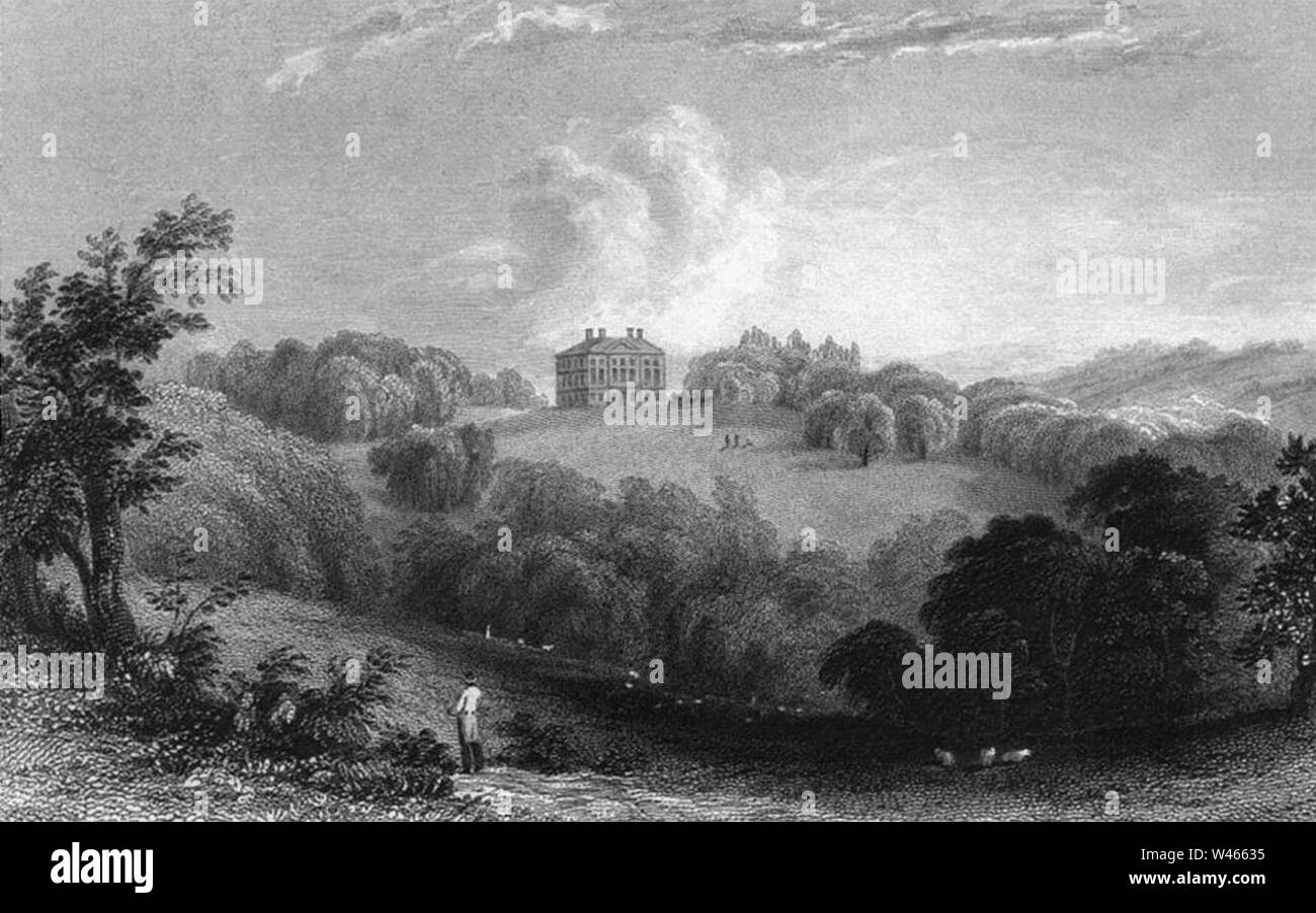 Copped Hall, nr Epping, Essex, England. early 1830's print Stock Photo ...