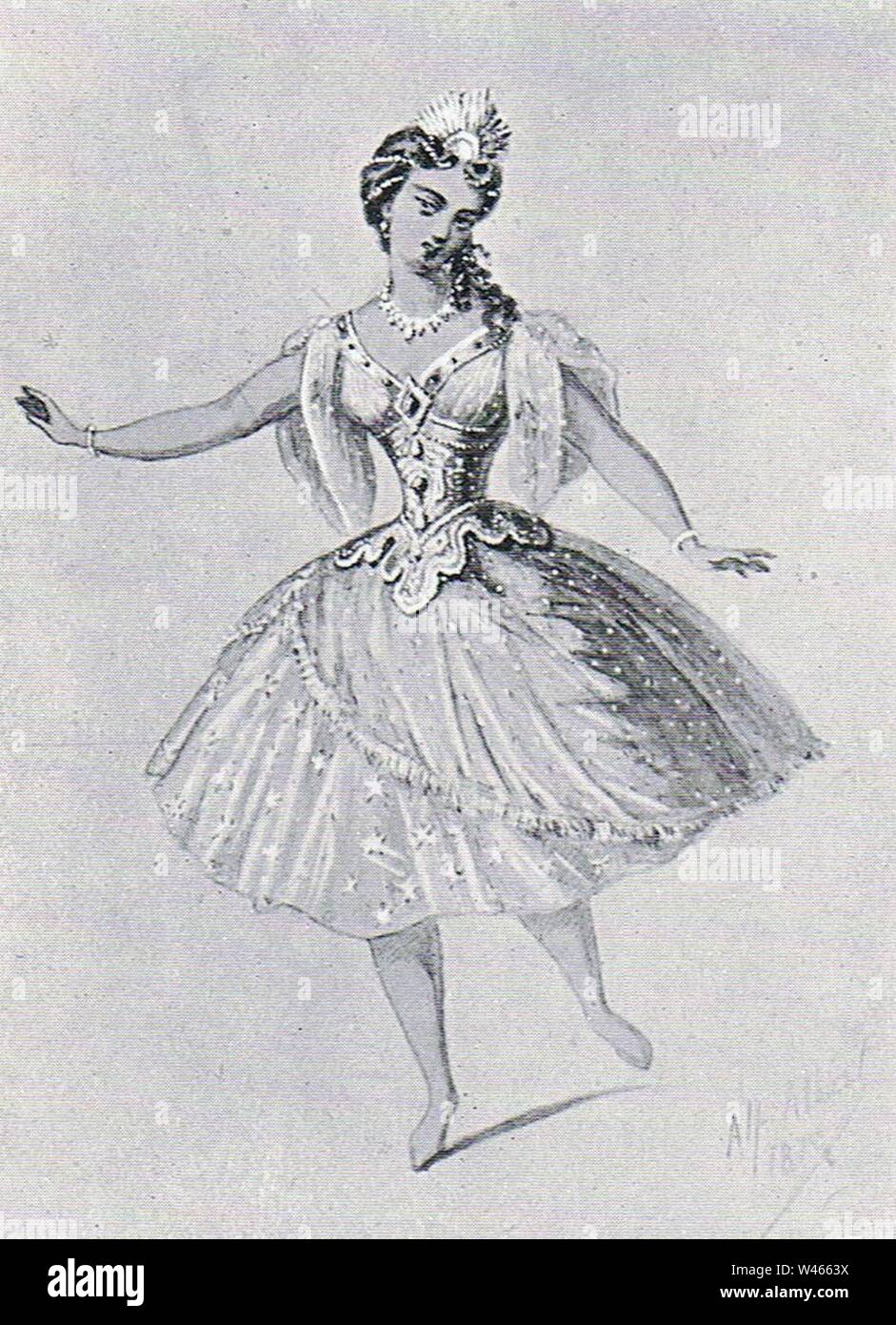 Coppélia 1870 dawn costume Stock Photo - Alamy