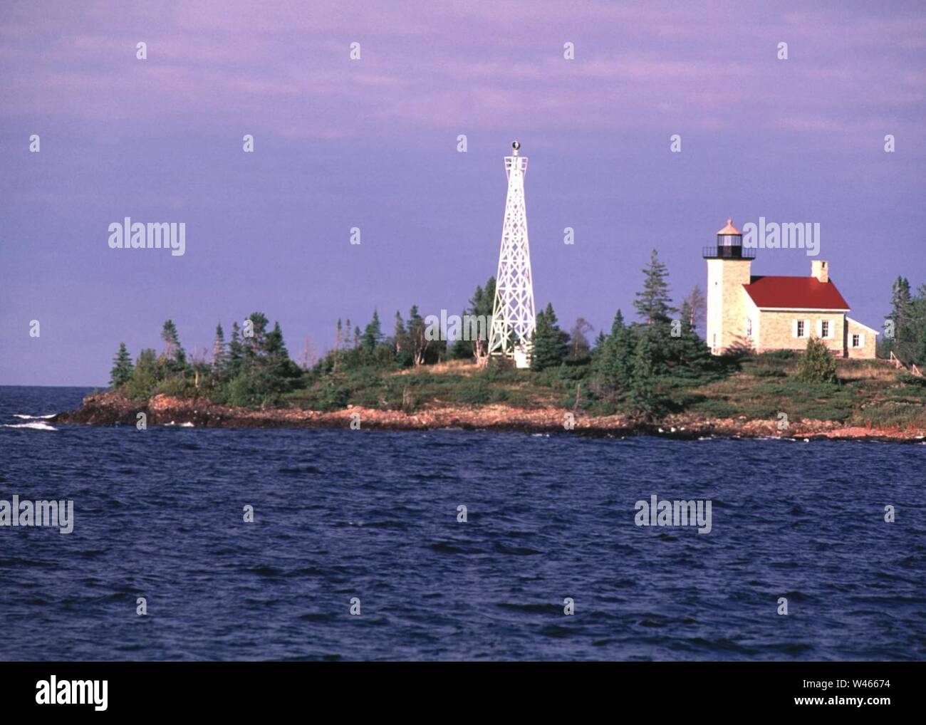 Copper Harbor Light Stock Photo - Alamy