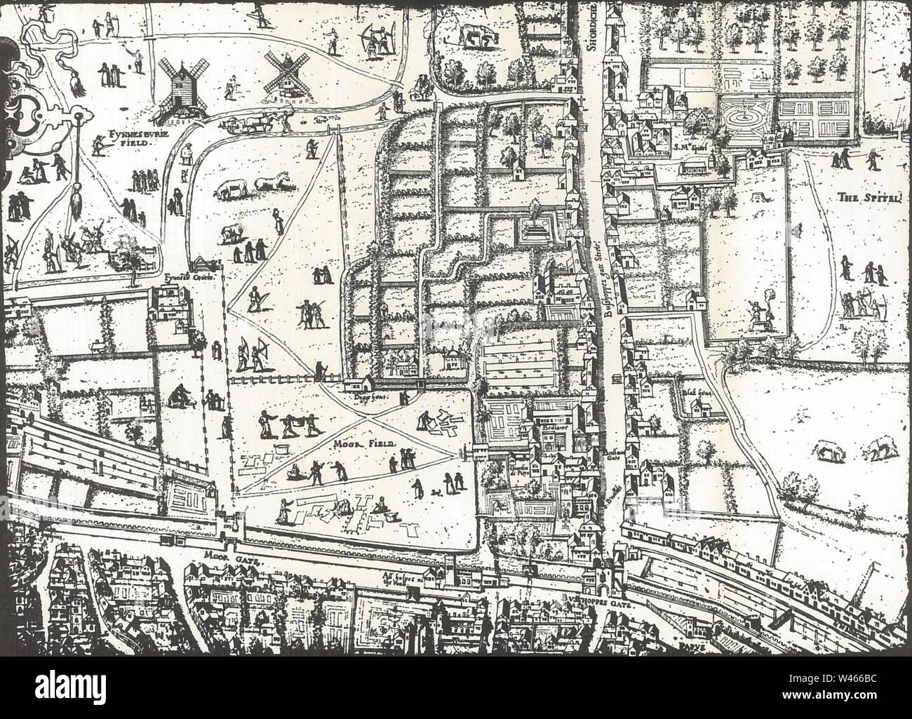 Moorfields map hi-res stock photography and images - Alamy