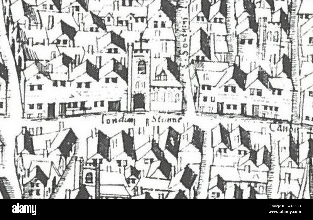 Copperplate map London Stone Stock Photo - Alamy