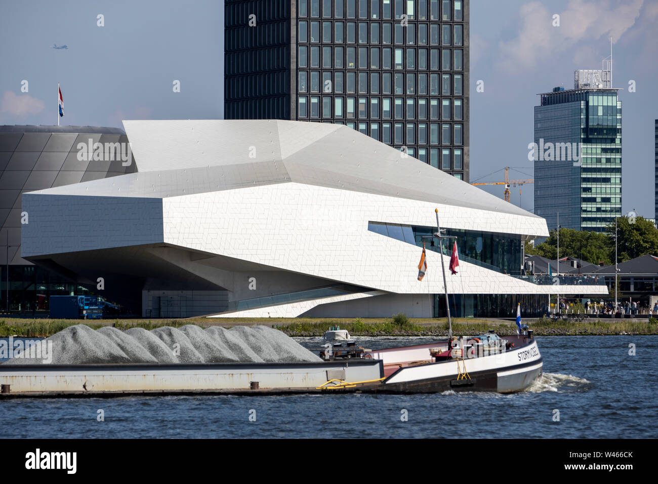 Amsterdam, Netherlands, River Ij, the Eye Film Museum and the A'DAM ...
