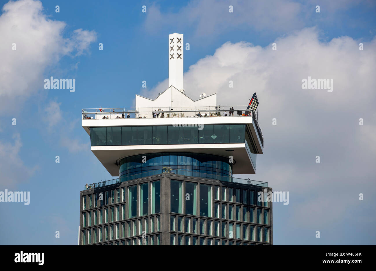 Amsterdam, Netherlands, River Ij, the A'DAM Lookout Event Tower ...