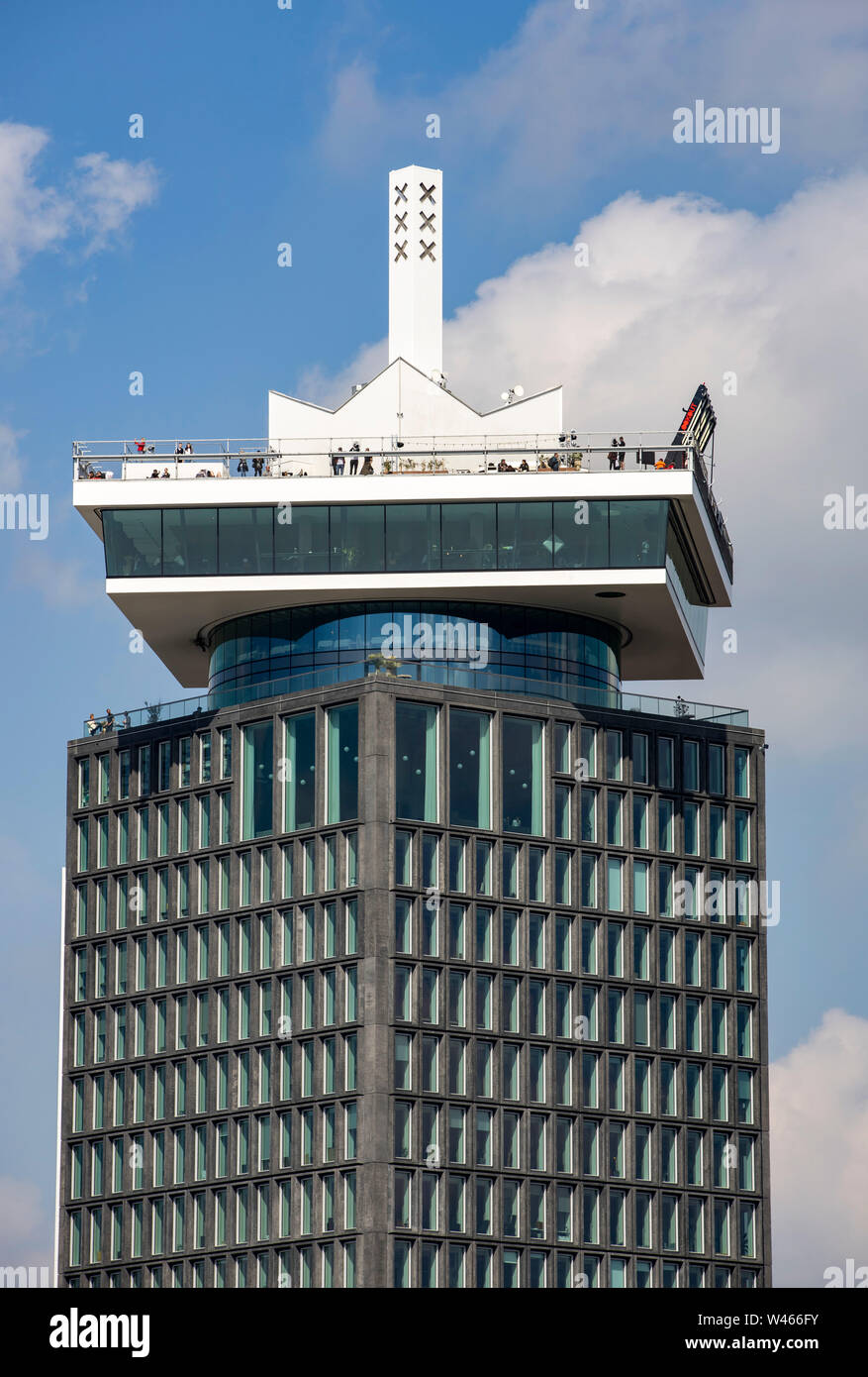 Amsterdam, Netherlands, River Ij, the A'DAM Lookout Event Tower ...