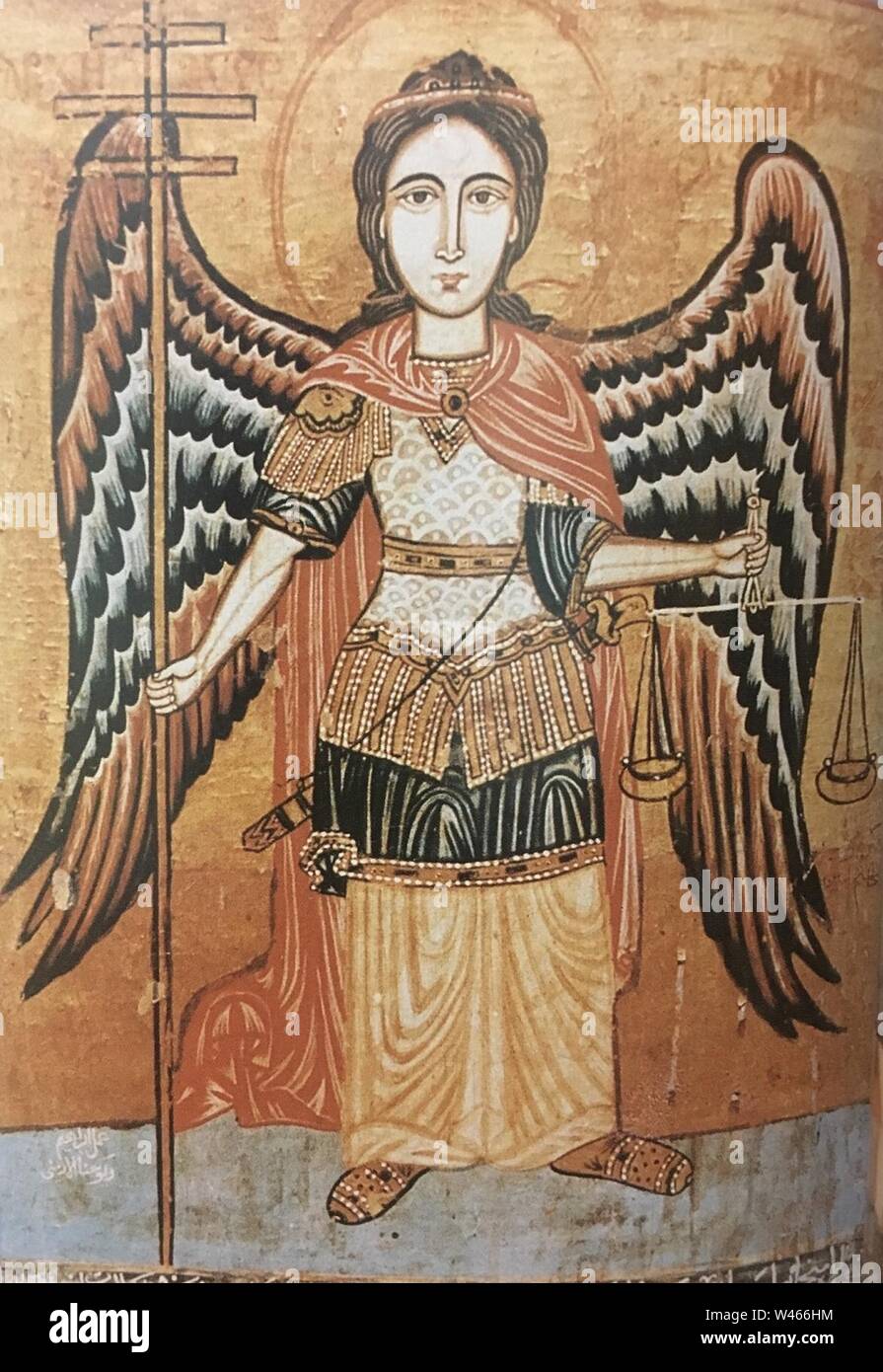 Coptic Icon of the Archangel Michael Stock Photo - Alamy