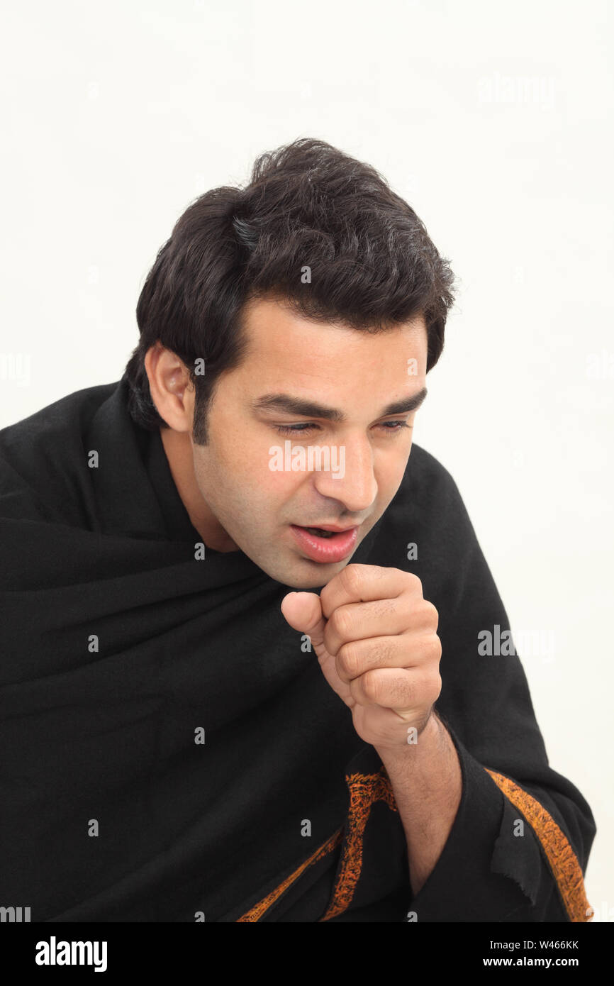 Indian man coughing hi-res stock photography and images - Alamy