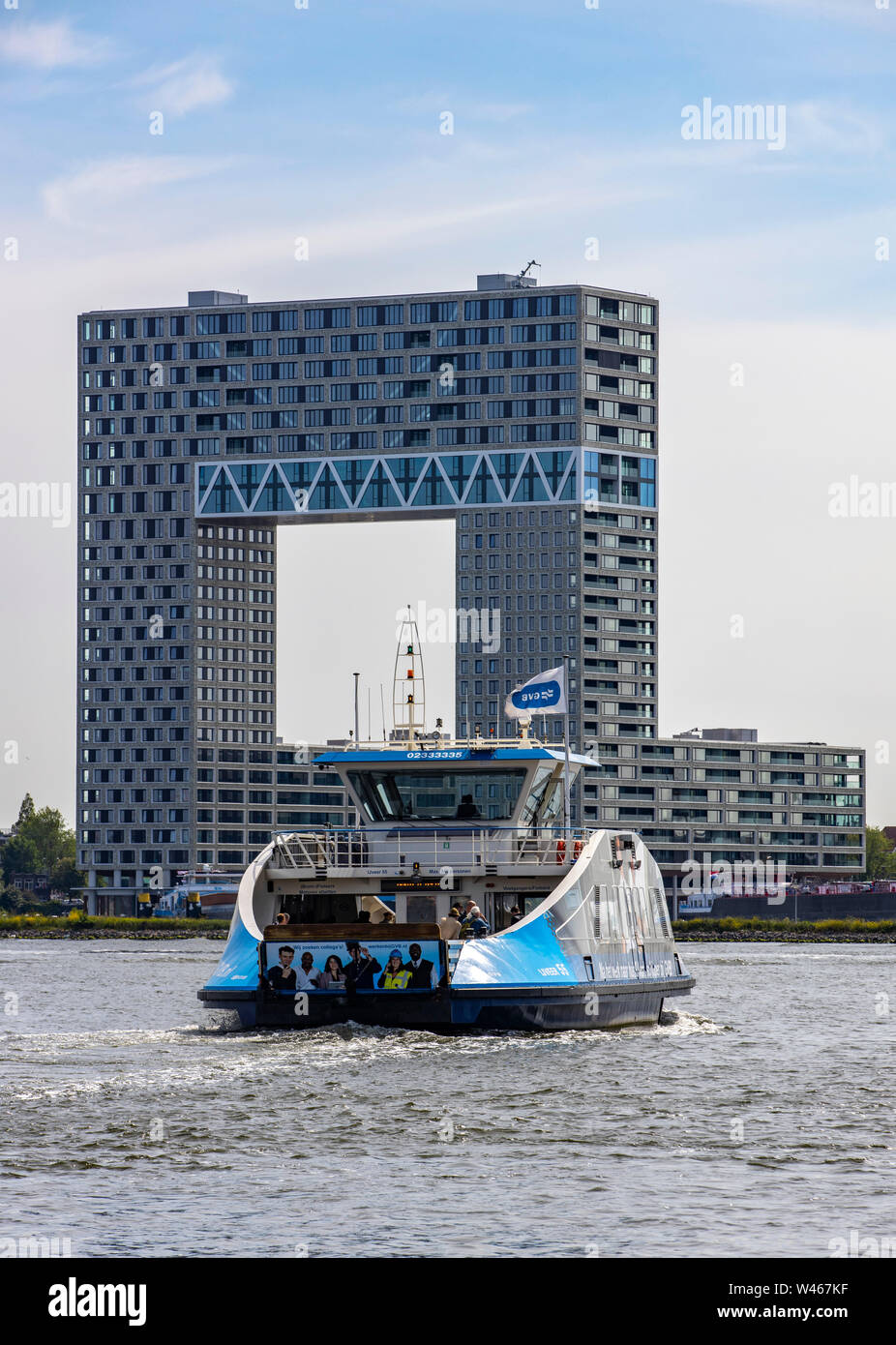 Amsterdam, Netherlands, house complex Pontsteiger in the former timber ...