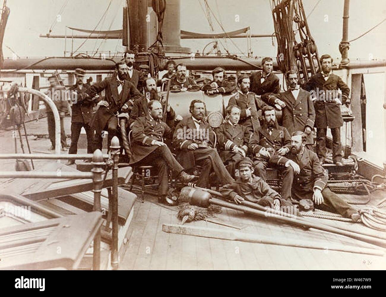 Corbeta Abtao oficiales Stock Photo - Alamy