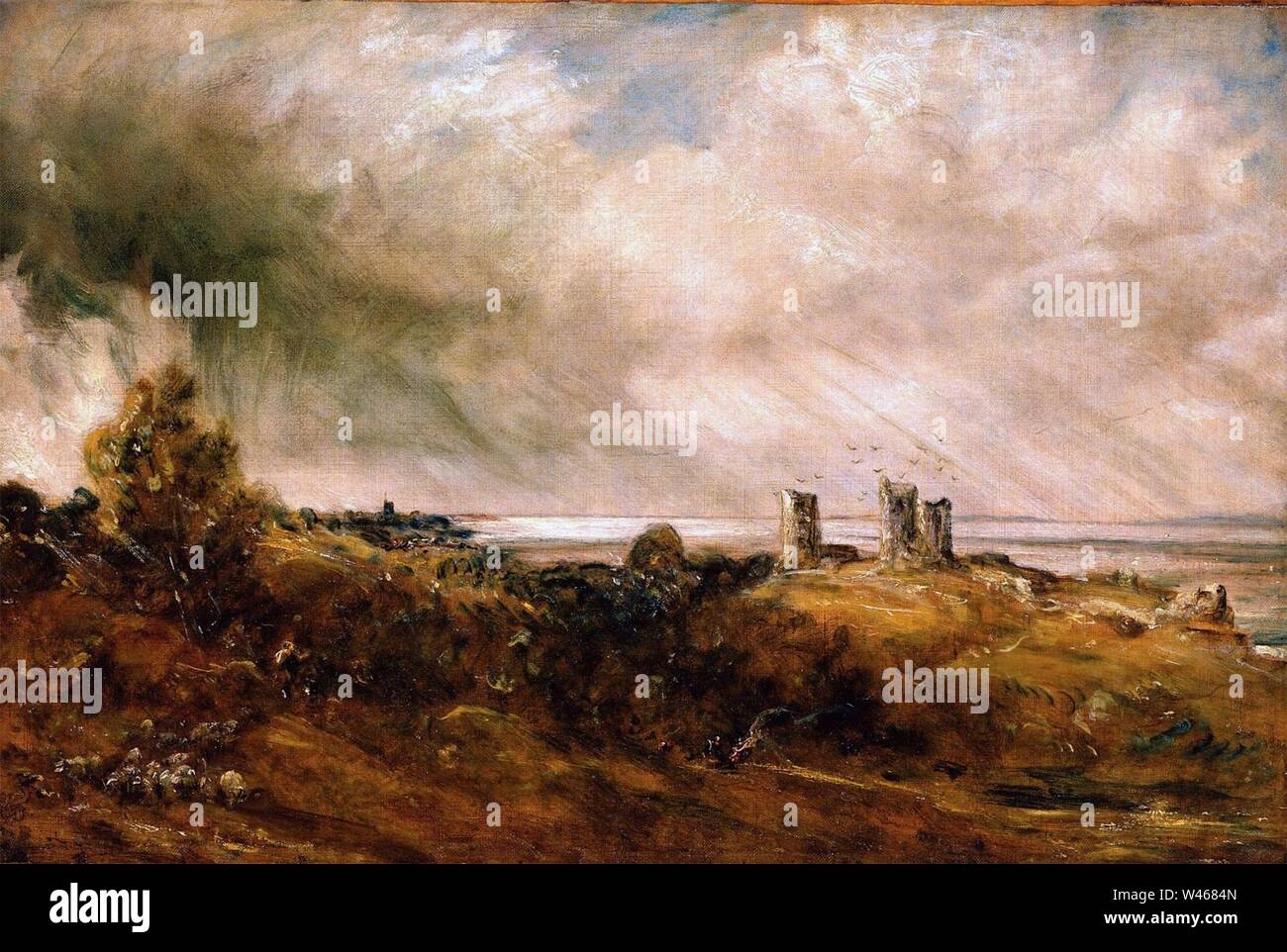 'Hadleigh Castle, A Distant View' by John Constable Stock Photo - Alamy