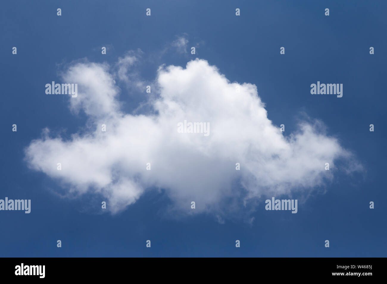 beautiful white cloud shape in the clear blue sky, nature and ...
