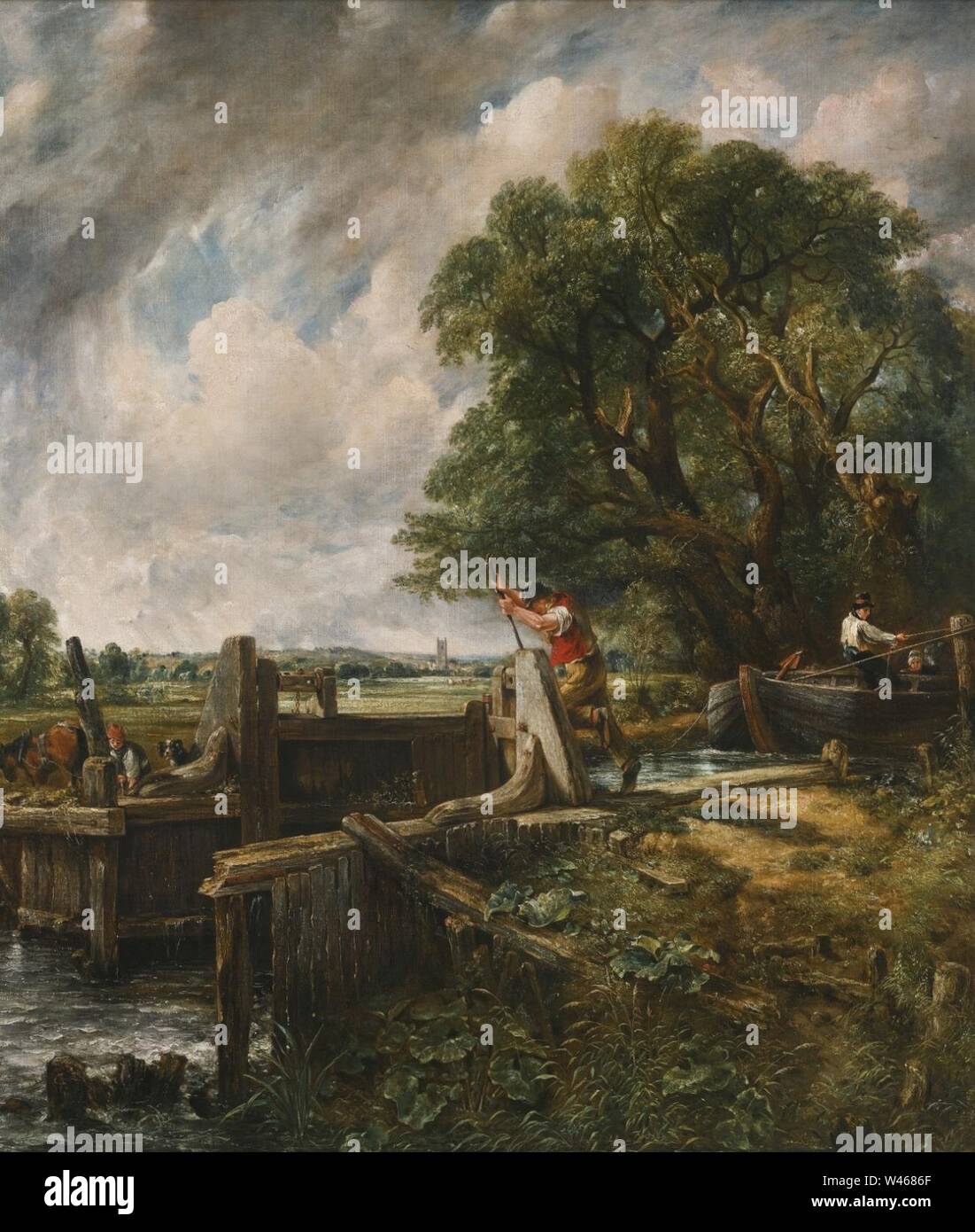John Constable - The Lock (second Foster version Stock Photo - Alamy