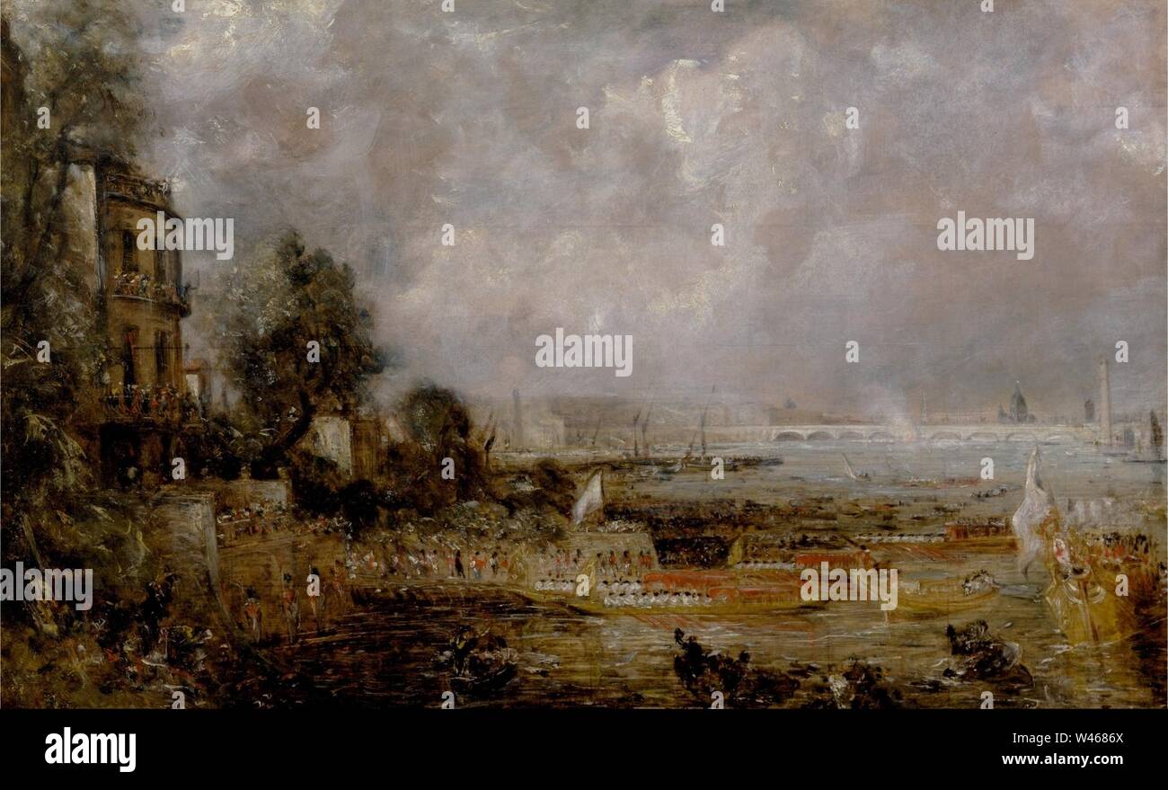 John Constable - The Opening of Waterloo Bridge Stock Photo - Alamy