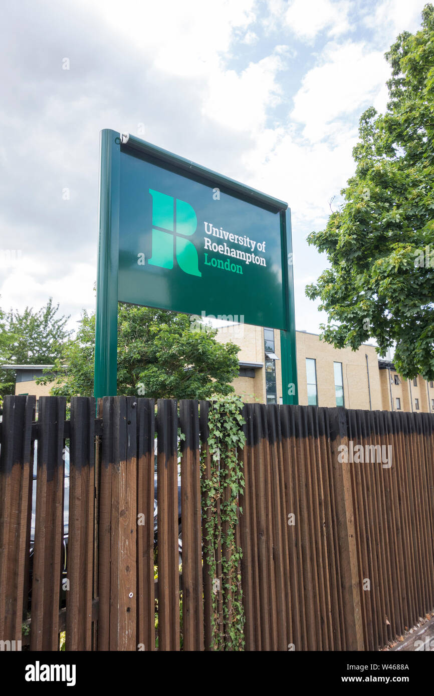 University roehampton london signage hi-res stock photography and ...