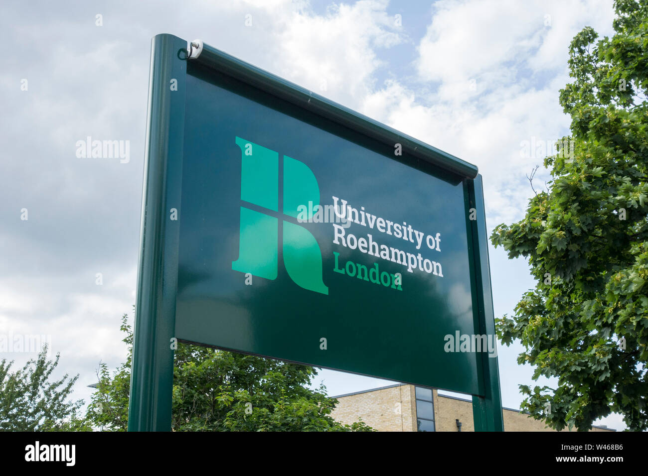 Signage outside the University of Roehampton, London, UK Stock Photo ...