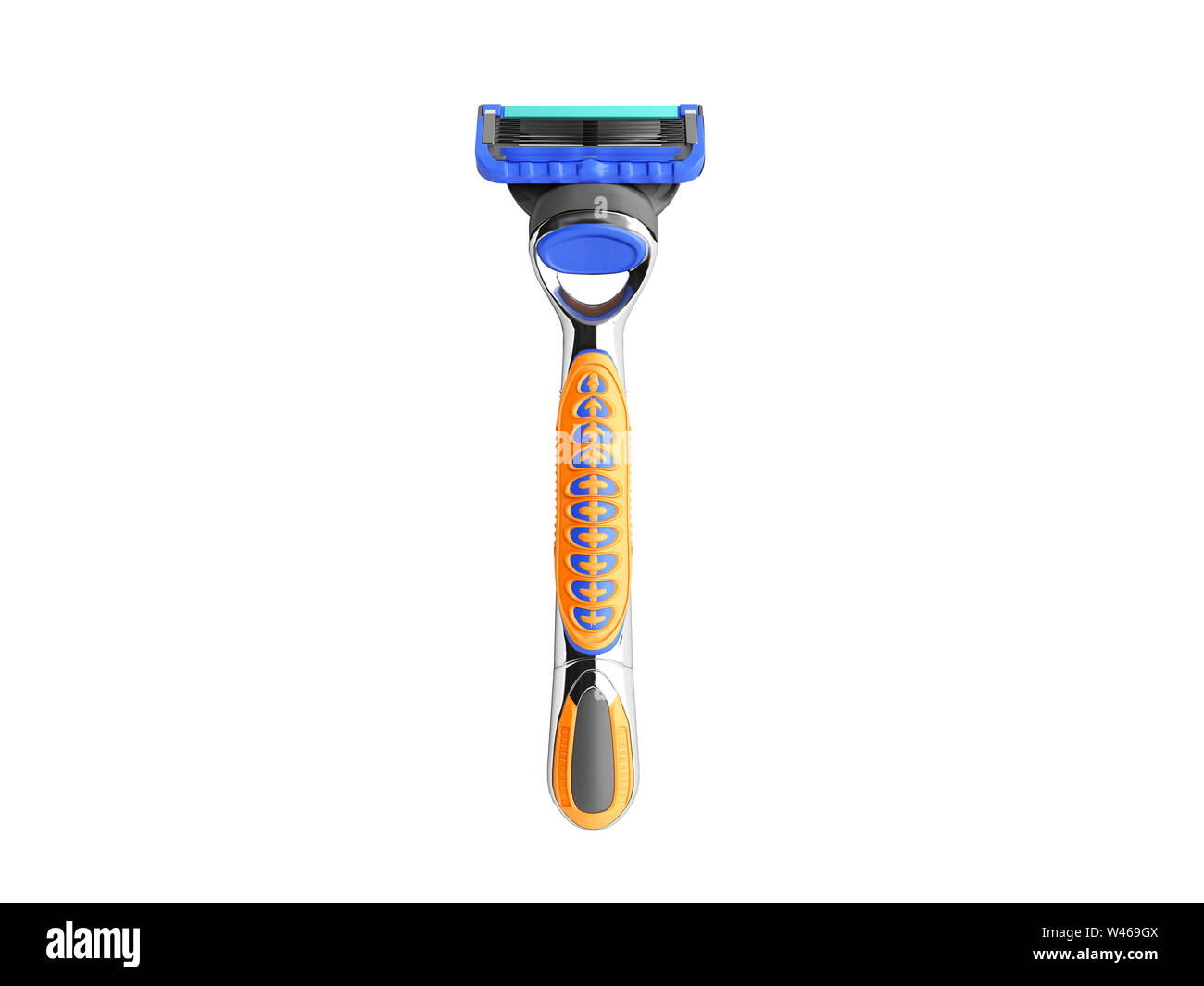 Mens razor 3d render on white background no shadow Stock Photo - Alamy