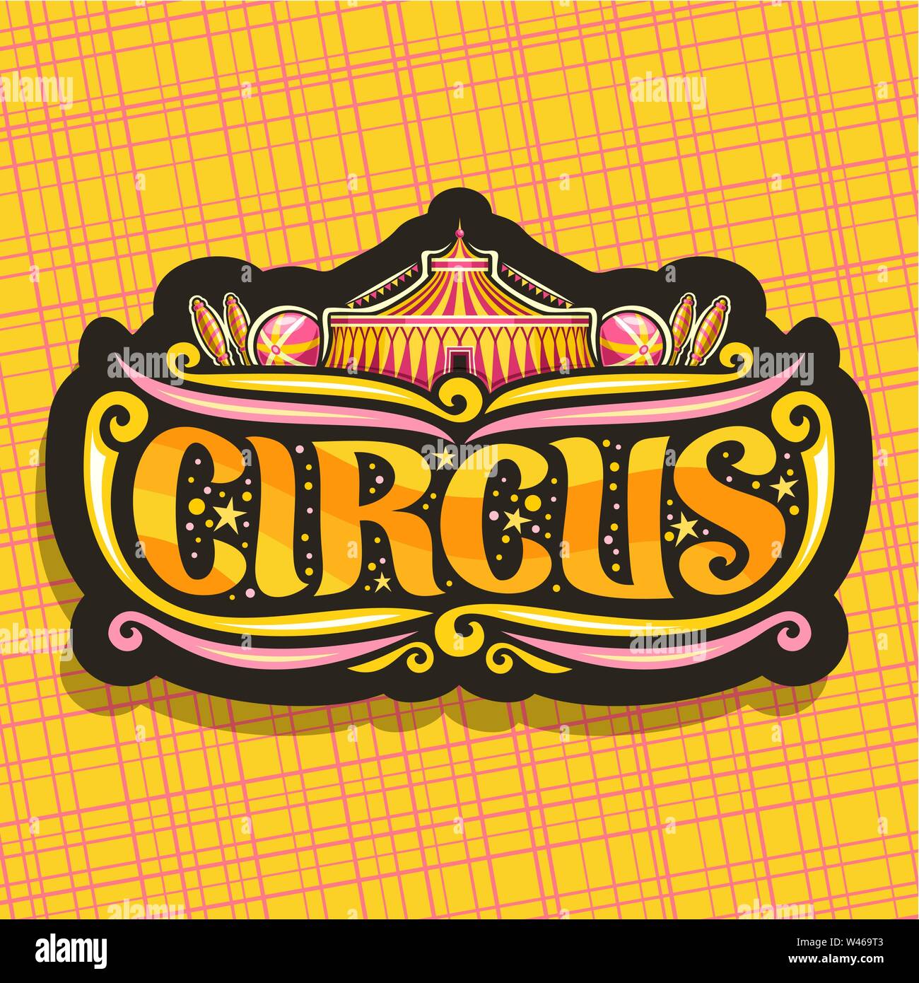 Vector logo for night Circus Stock Vector Image & Art - Alamy