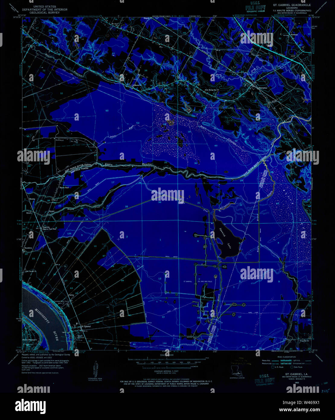 Map of st gabriel hi-res stock photography and images - Alamy