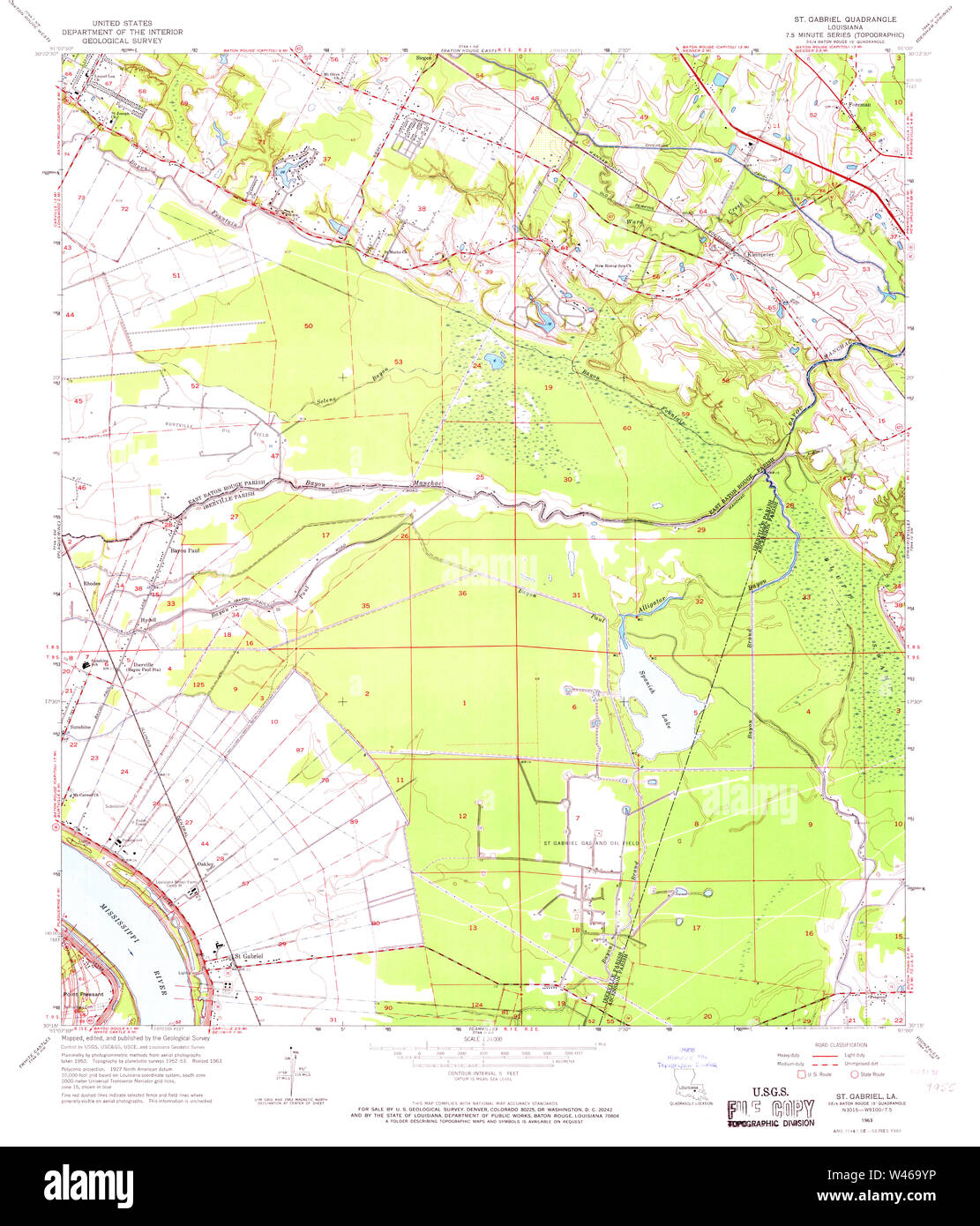 Map of st gabriel hi-res stock photography and images - Alamy