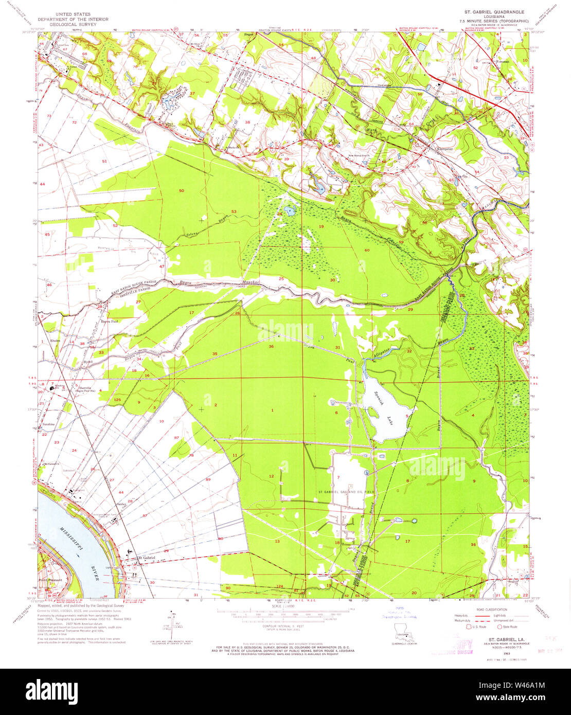 Map of st gabriel hi-res stock photography and images - Alamy