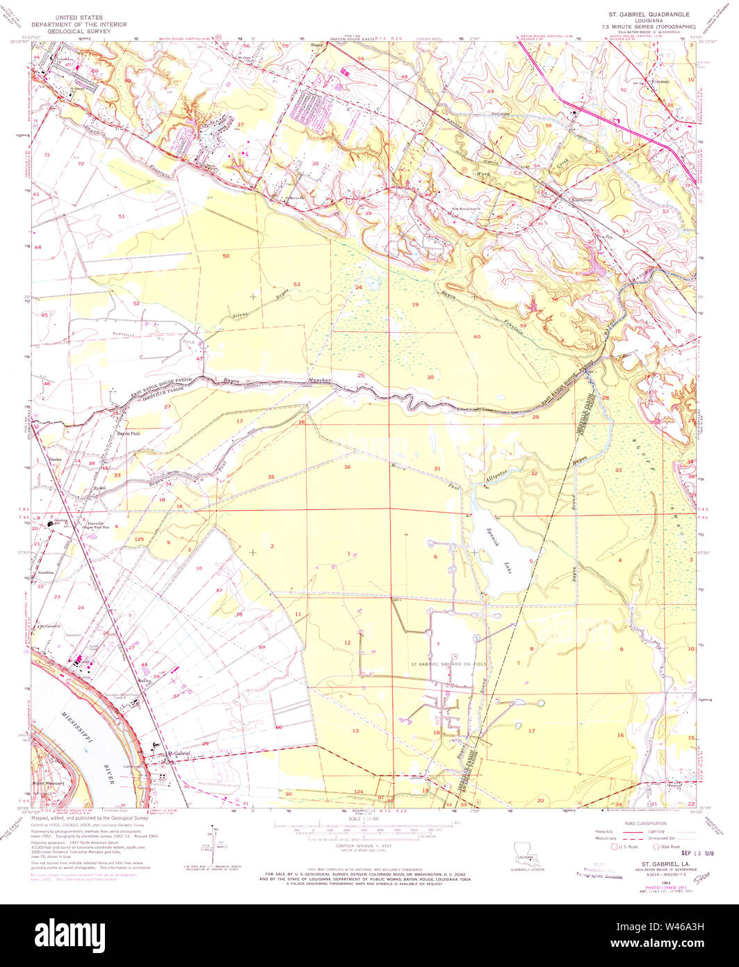 Map of st gabriel hi-res stock photography and images - Alamy