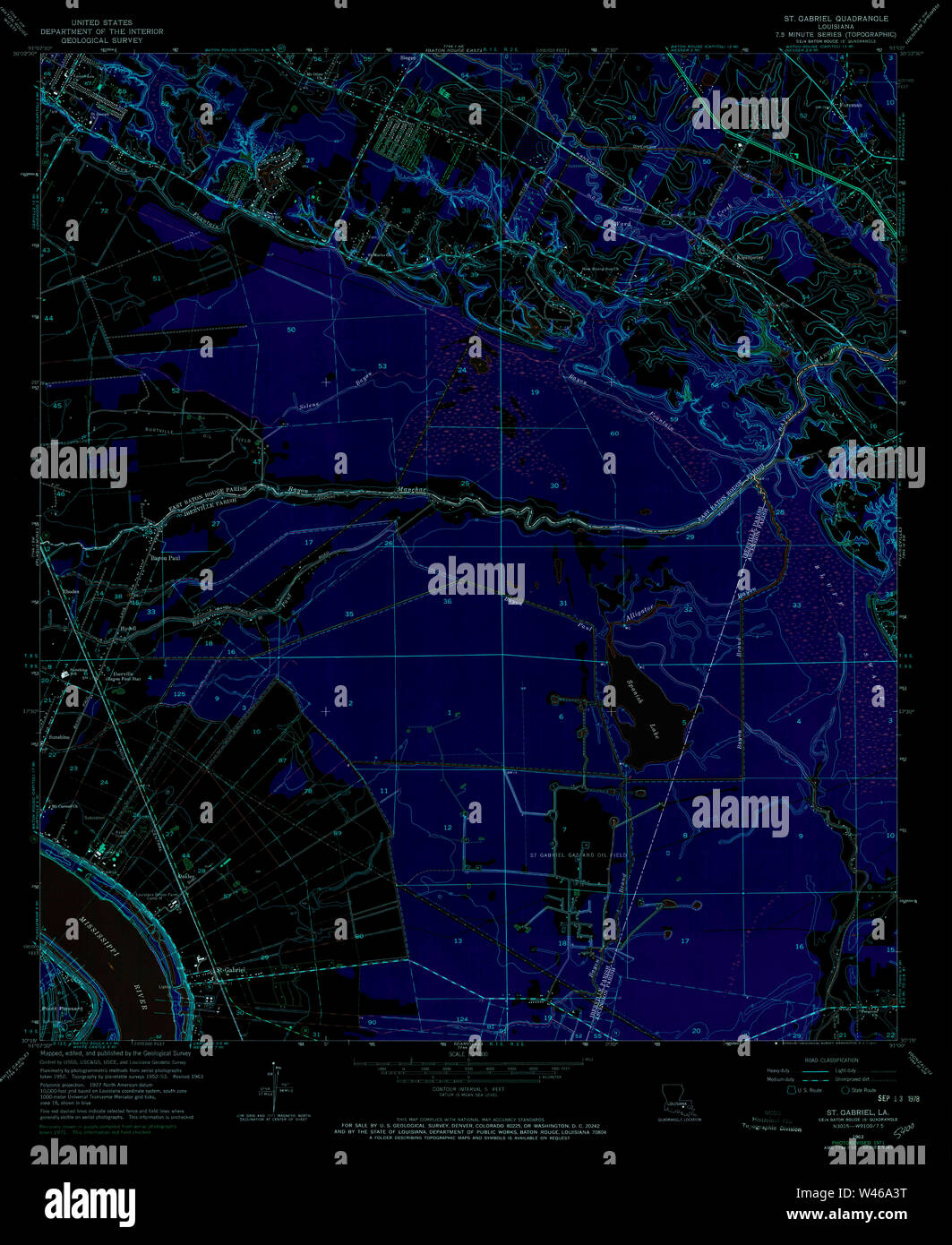 St gabriel map hi-res stock photography and images - Alamy