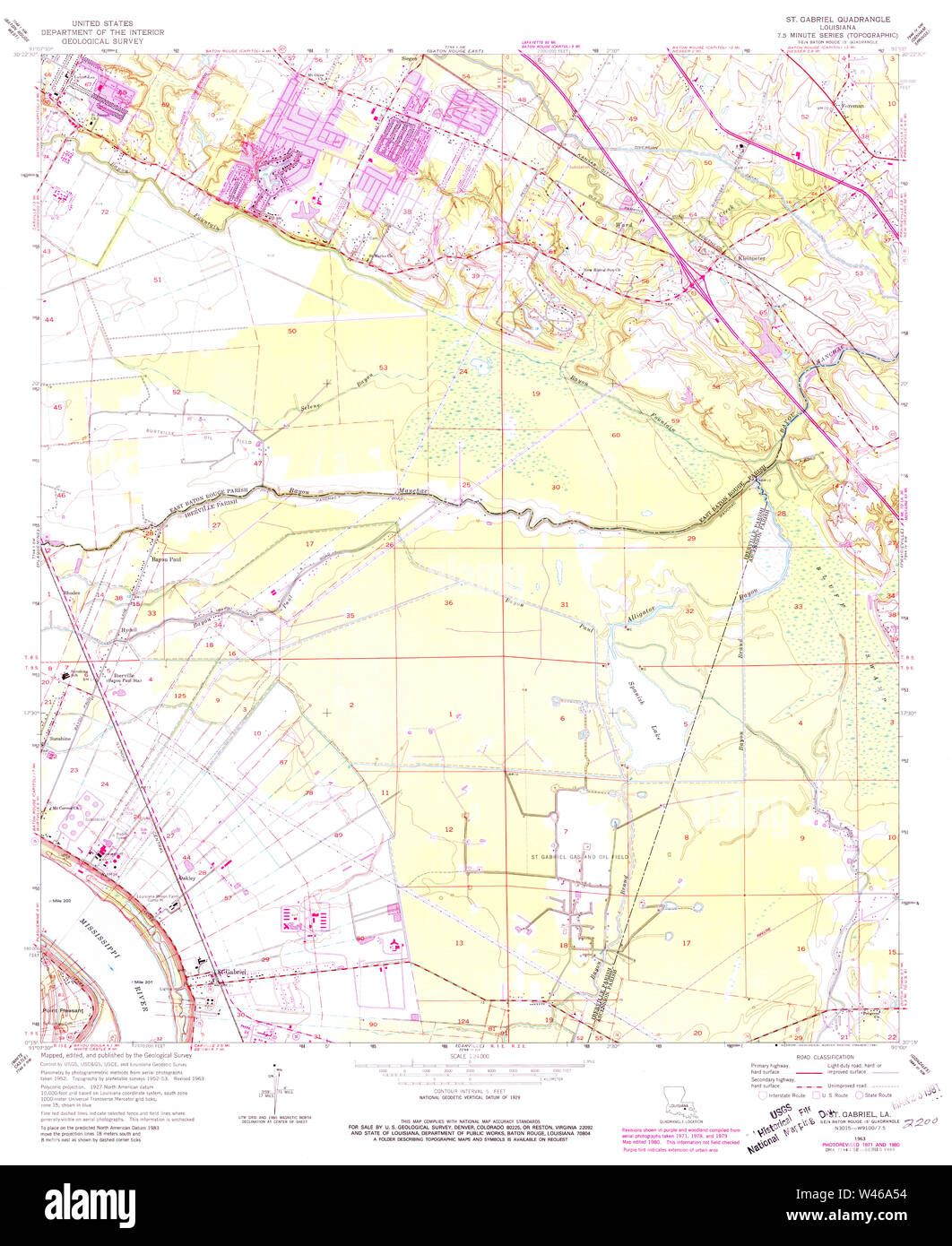 Map of st gabriel hi-res stock photography and images - Alamy