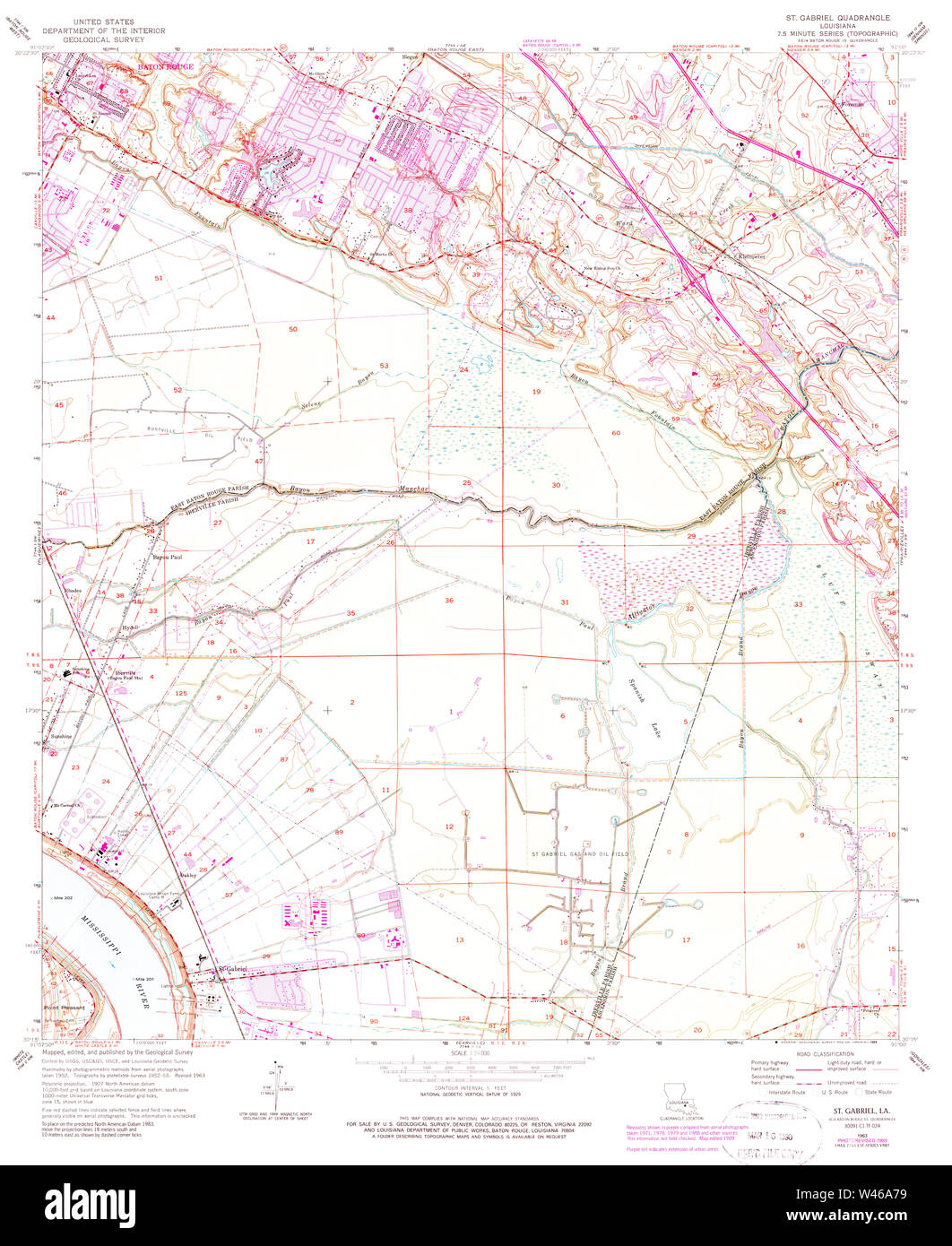 Map of st gabriel hi-res stock photography and images - Alamy