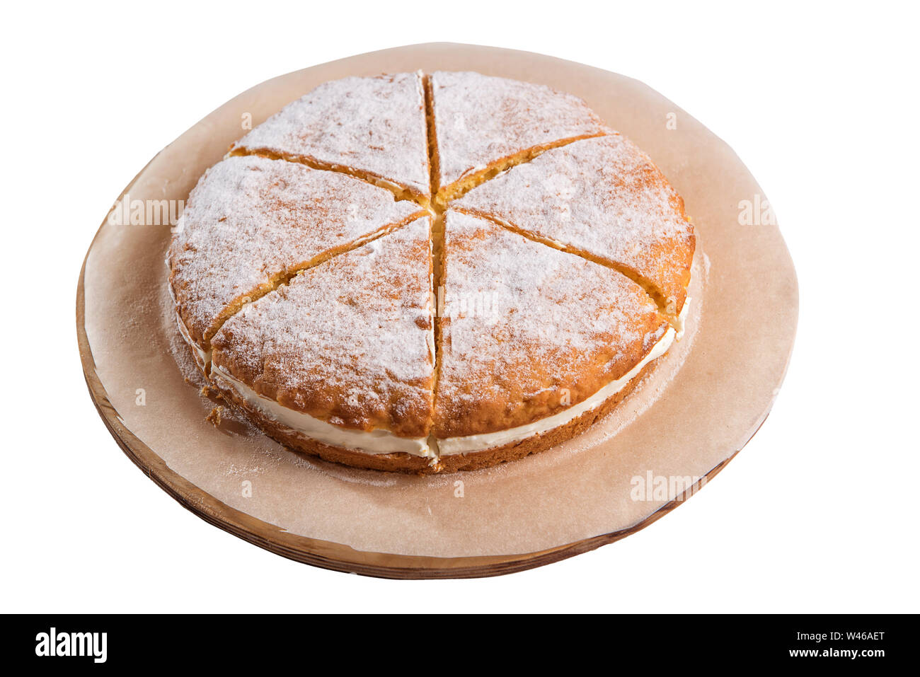 Delicious cake close-up isolated Stock Photo - Alamy