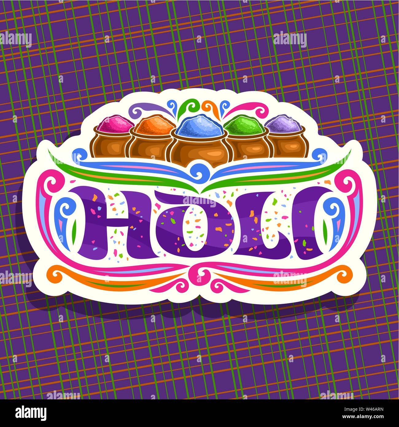 Vector logo for Indian Holi Festival Stock Vector Image & Art - Alamy