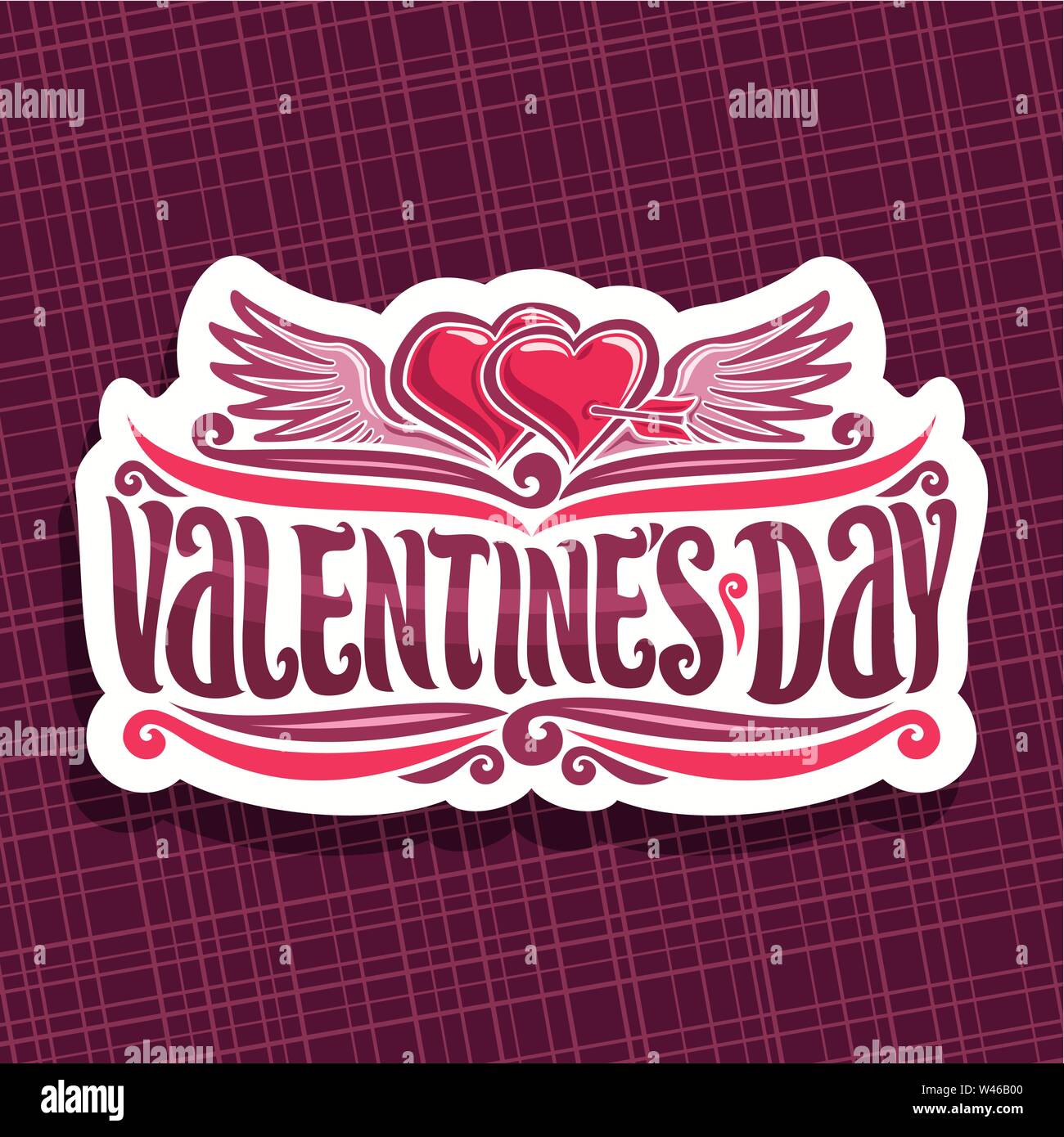 Vector logo for St. Valentine's Day Stock Vector Image & Art - Alamy