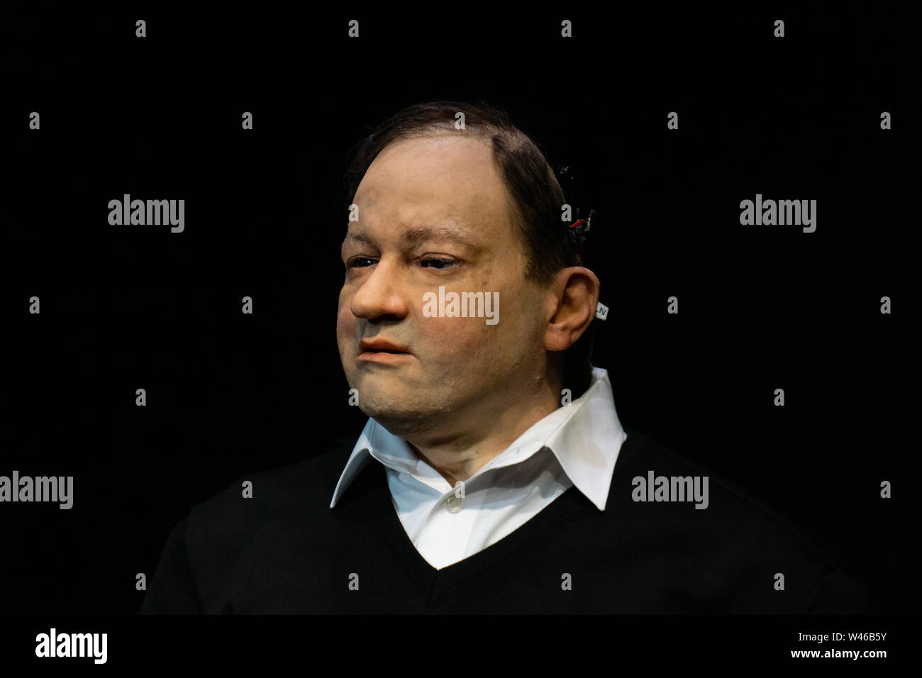 Moscow, Russia, February 12, 2019: Cyborg, clone, robot android and ...