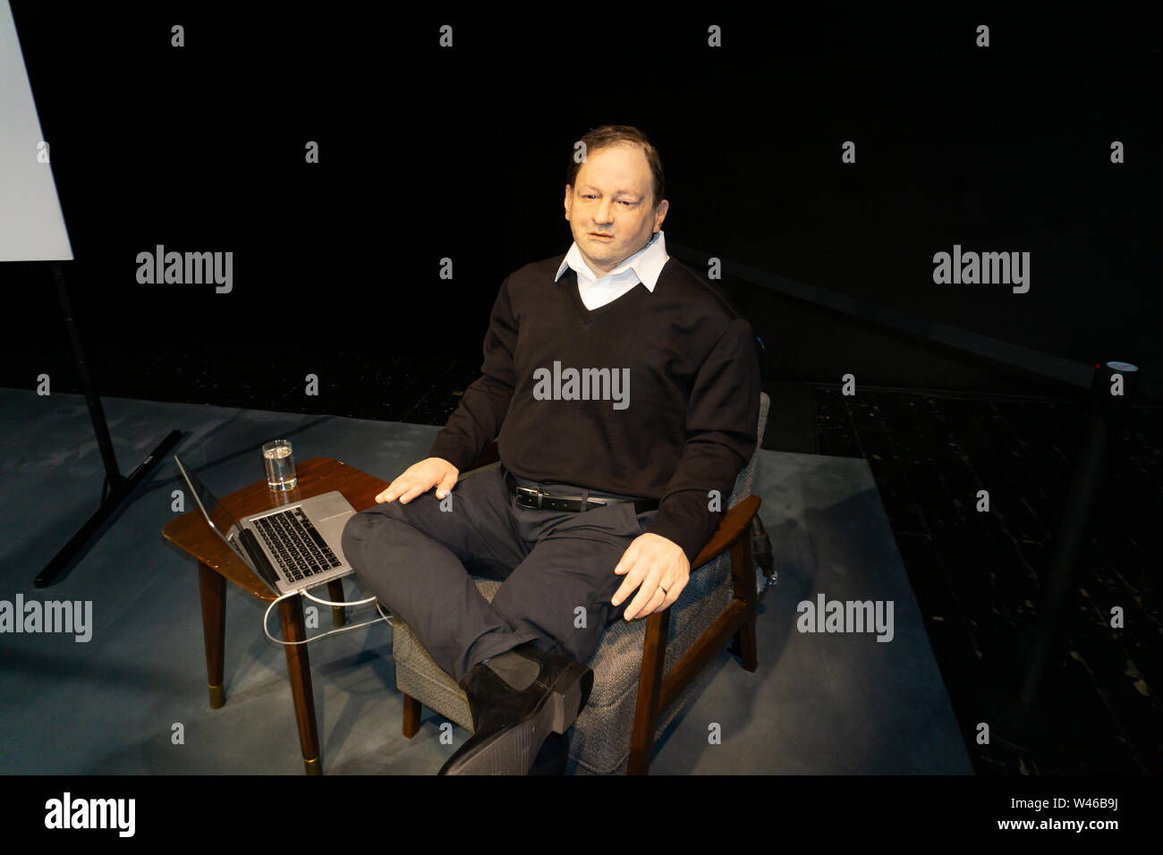 Moscow, Russia, February 12, 2019: Cyborg, clone, robot android and ...