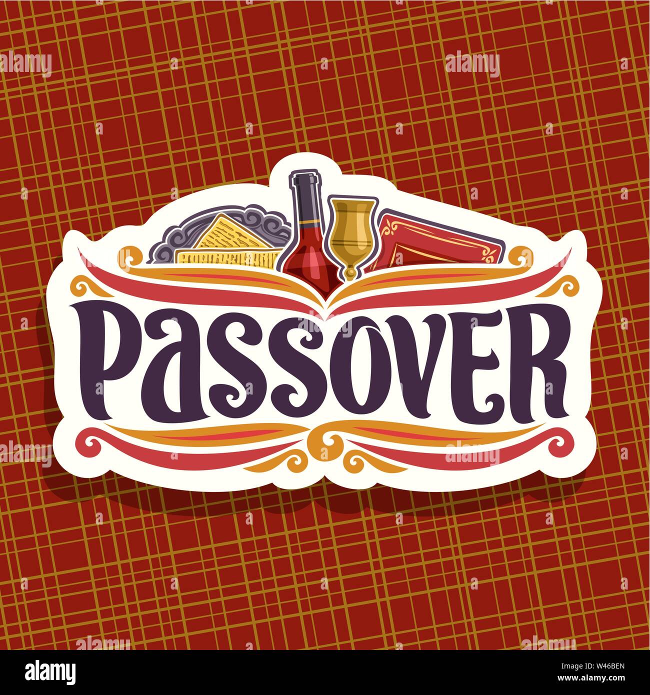 Vector logo for Passover holiday Stock Vector Image & Art - Alamy