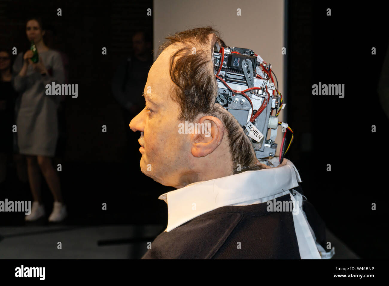 Moscow, Russia, February 12, 2019: Cyborg, clone, robot android and ...