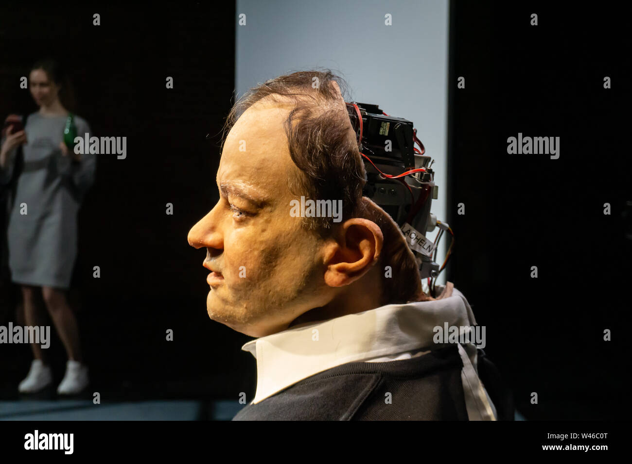 Moscow, Russia, February 12, 2019: Cyborg, clone, robot android and ...