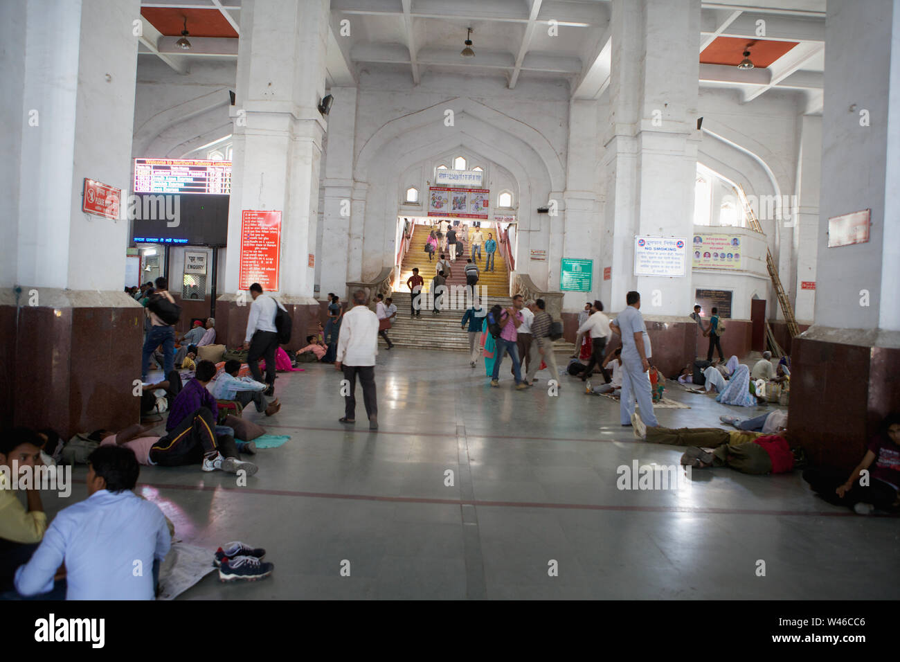 Waiting hall indian railway hi-res stock photography and images - Alamy