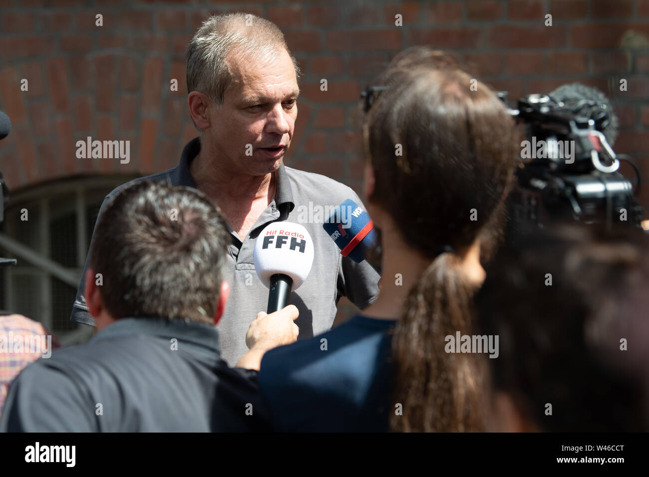 Kassel, Germany. 20th July, 2019. Christian Worch, former party leader ...
