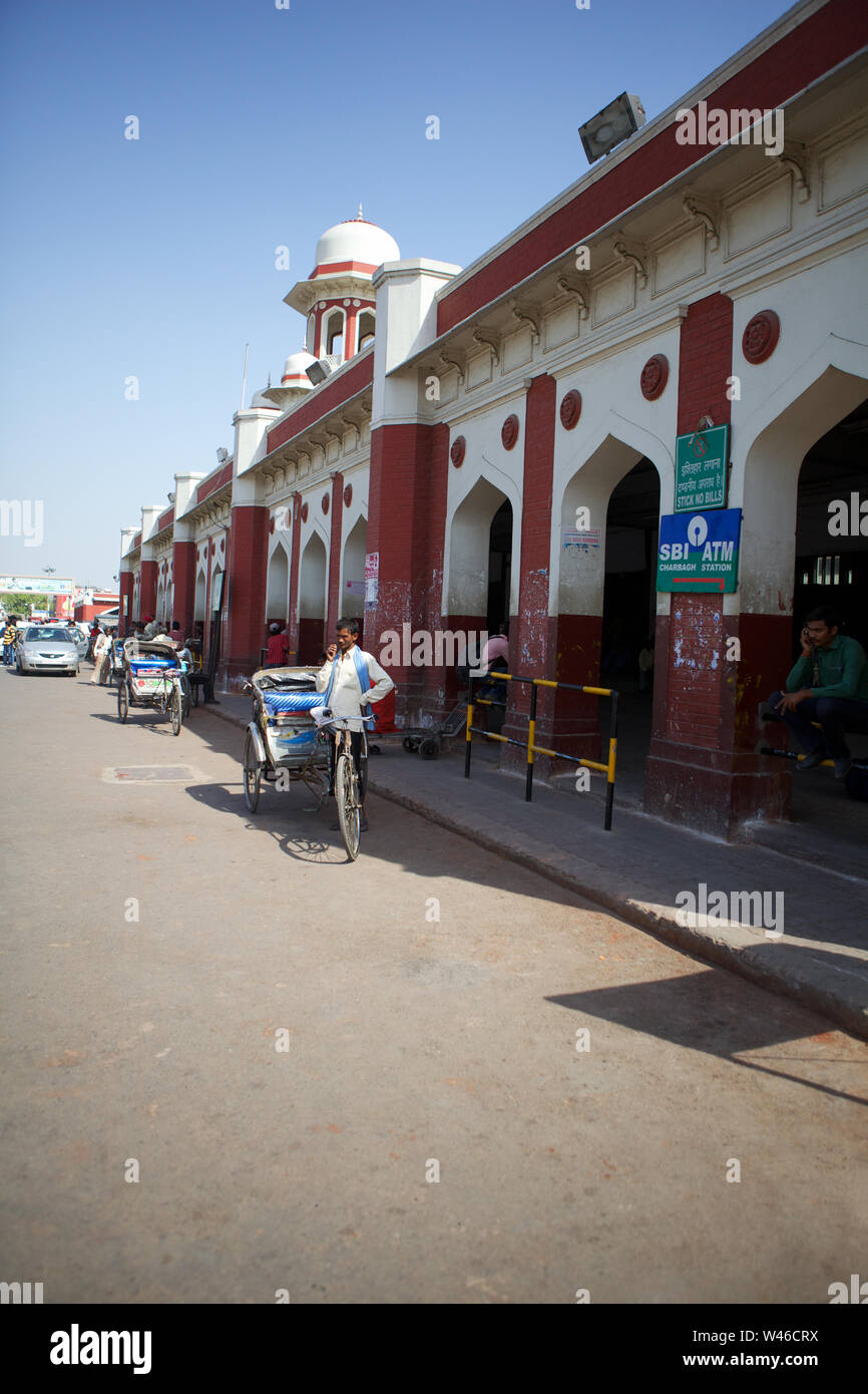 Entrance of a railway station, Lucknow, Uttar Pradesh, India Stock ...
